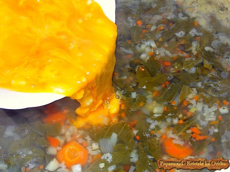 Ciorba de Dragavei cu Orez si Zdrente de Ou